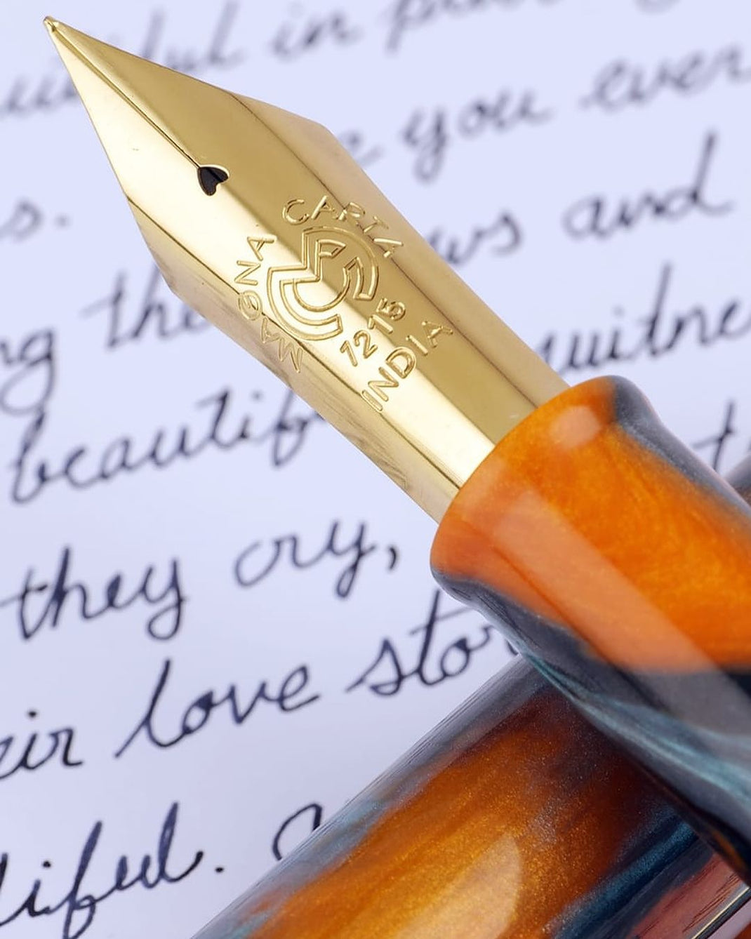 Mag 1000 Fountain Pen | Resin | No. 10 Gold Plated Nib | Magna Carta ...