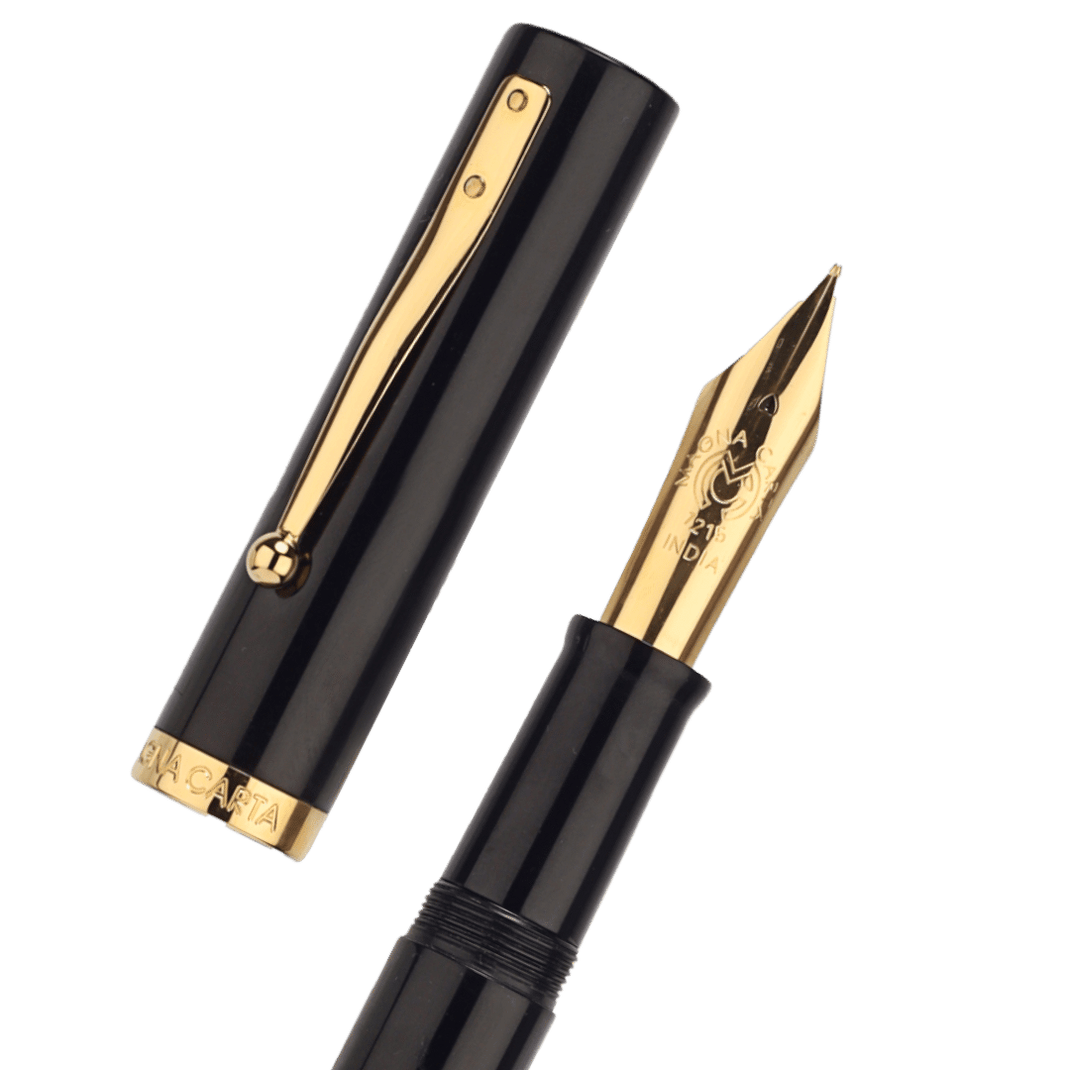 Mag 1000 Fountain Pen | Ebonite | No. 10 Gold Plated Nib | Magna Carta ...
